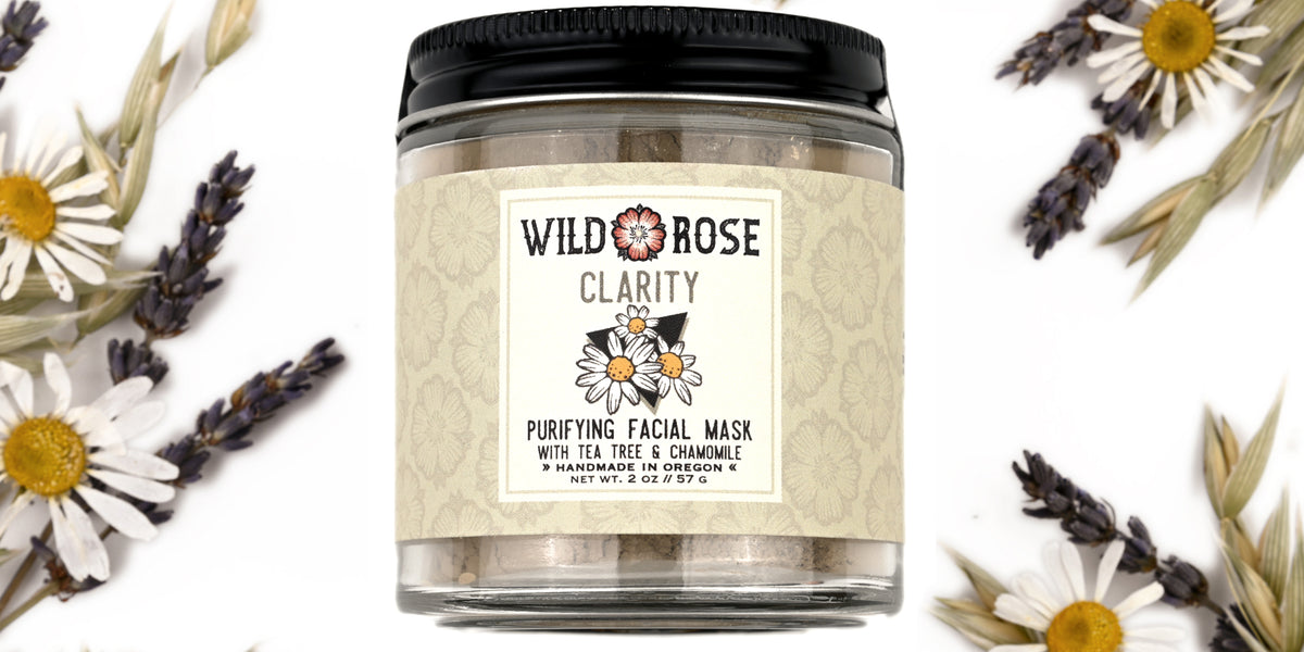 Clay Facial Mask - Clarity Purifying Botanical Skincare– Wild Rose