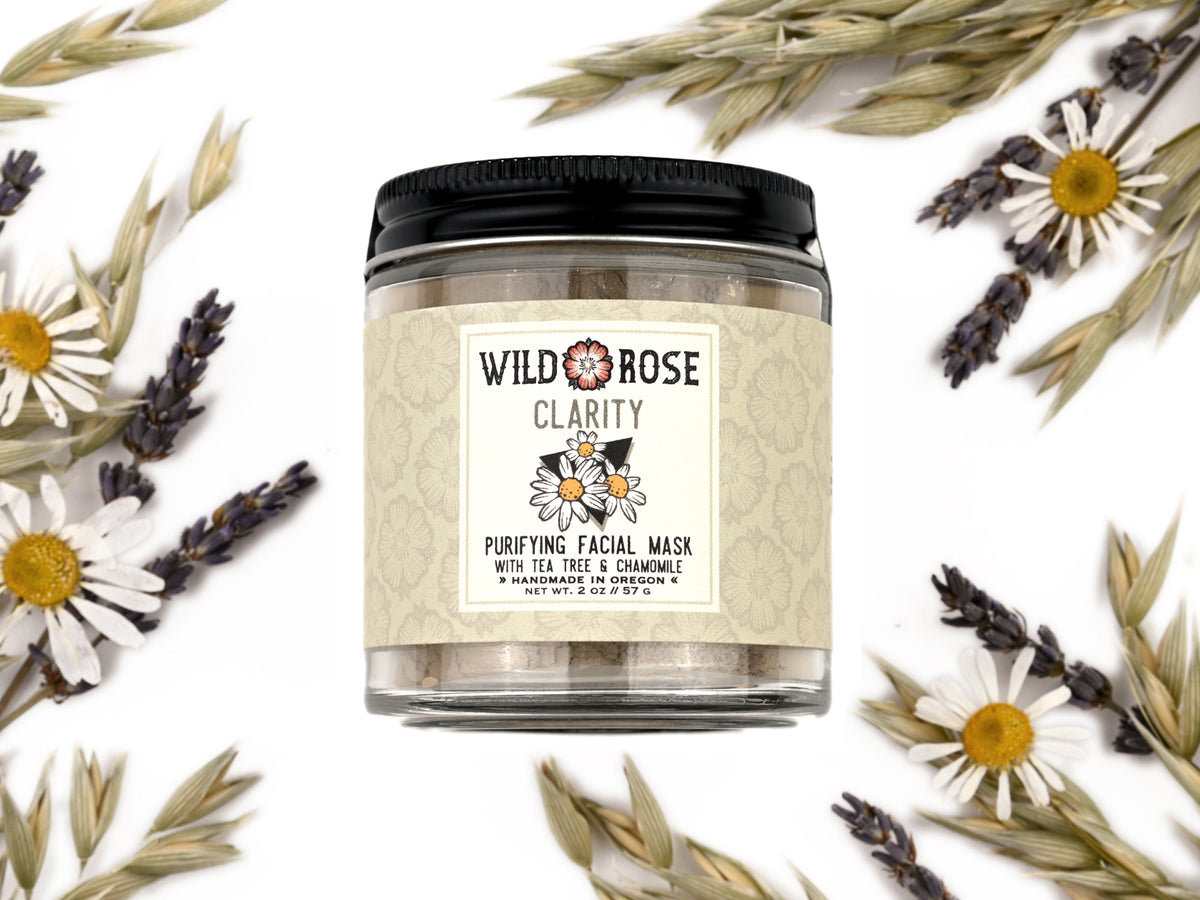 Clay Facial Mask - Clarity Purifying Botanical Skincare– Wild Rose