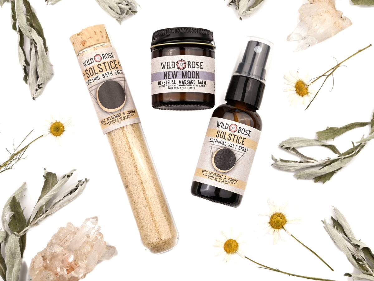 Solstice + New Moon Spa Sampler Gift Set– Wild Rose