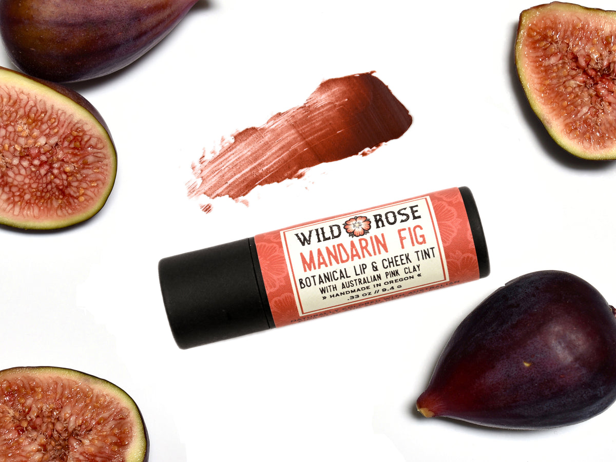 Natural Lip Tint - Mandarin Fig - Botanical Lip Color– Wild Rose