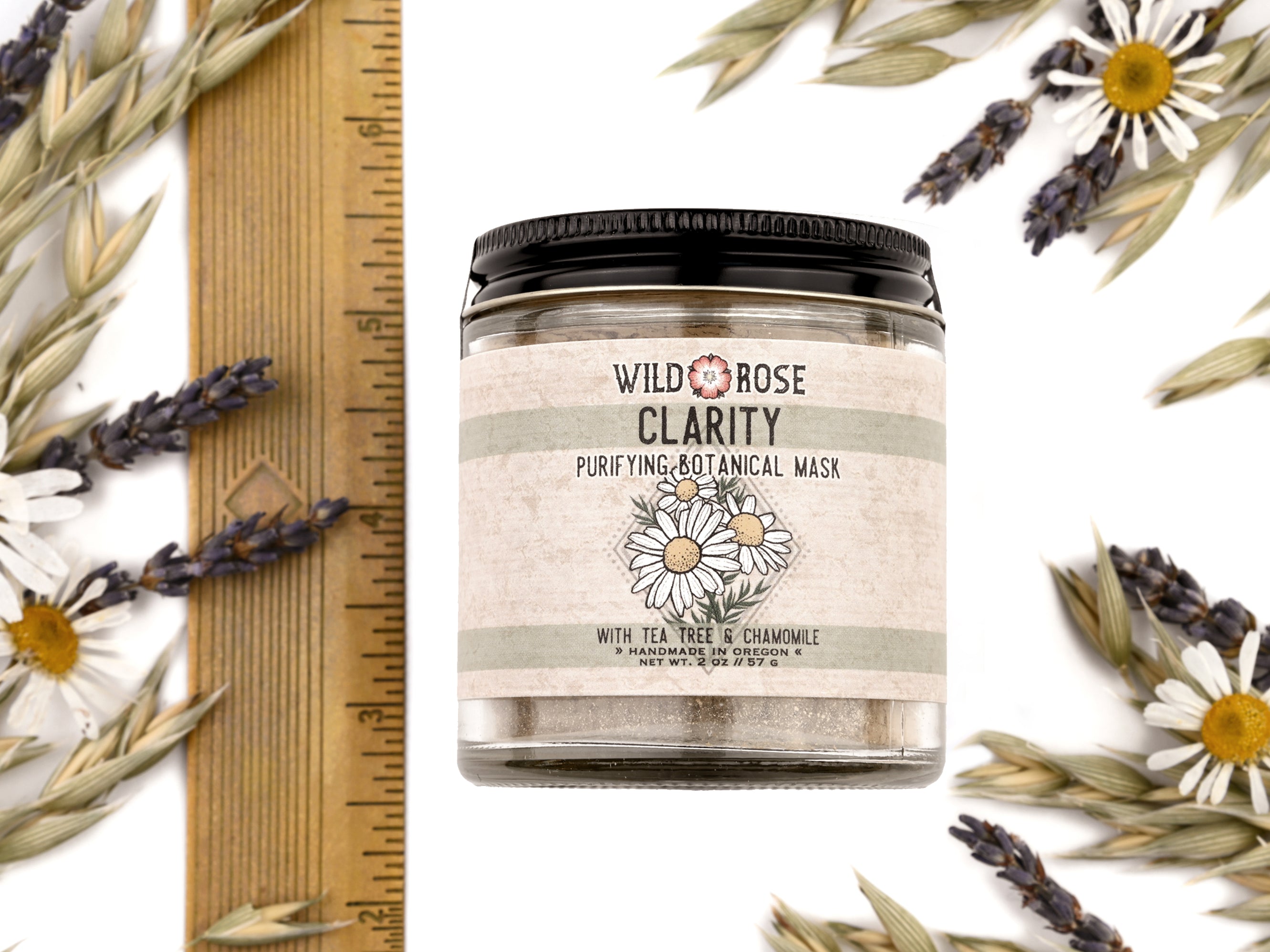 Clay Facial Mask - Clarity Purifying Botanical Skincare– Wild Rose